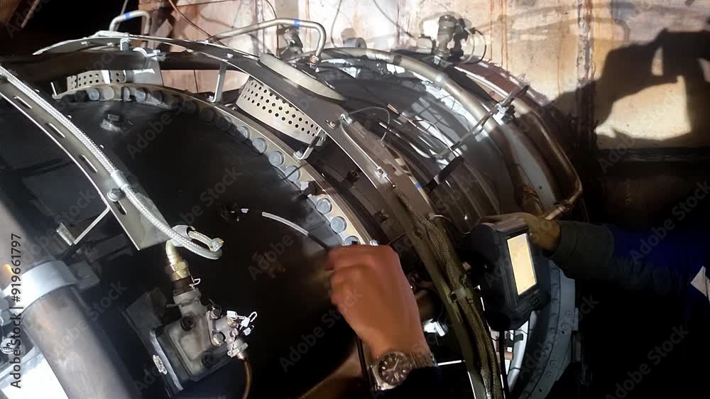 Thermography Technician Conducts Infrared Inspections Of Pipelines And Valves Assessing Heat