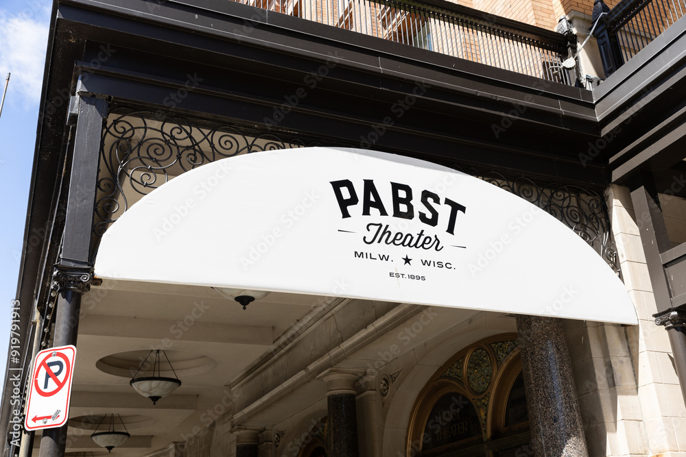Milwaukee, WI, USA - August 10, 2024: Pabst Theater is an indoor music ...