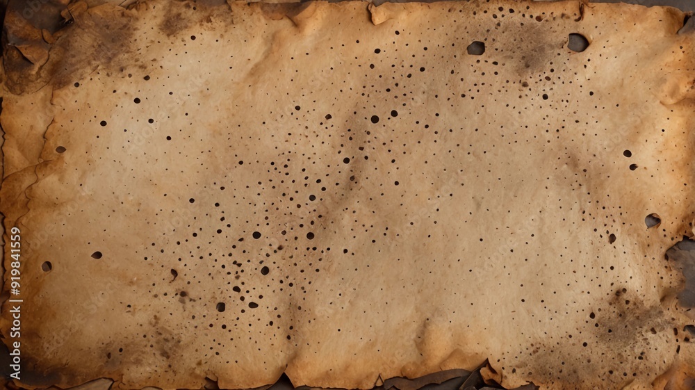 Rugged Burned Paper Texture Featuring Charred Edges, Holes, and Burn ...