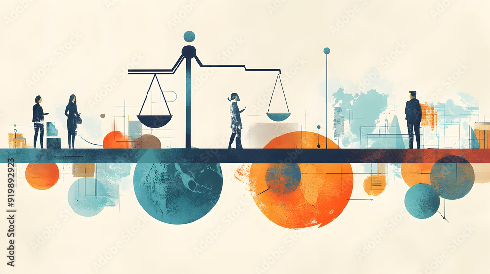 Ethical AI: Balancing Innovation with Responsibility - An illustration ...