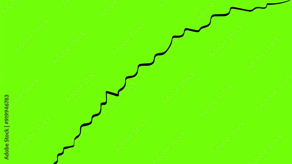 2d Animation motion graphics showing a drawing of a page cracking and ...