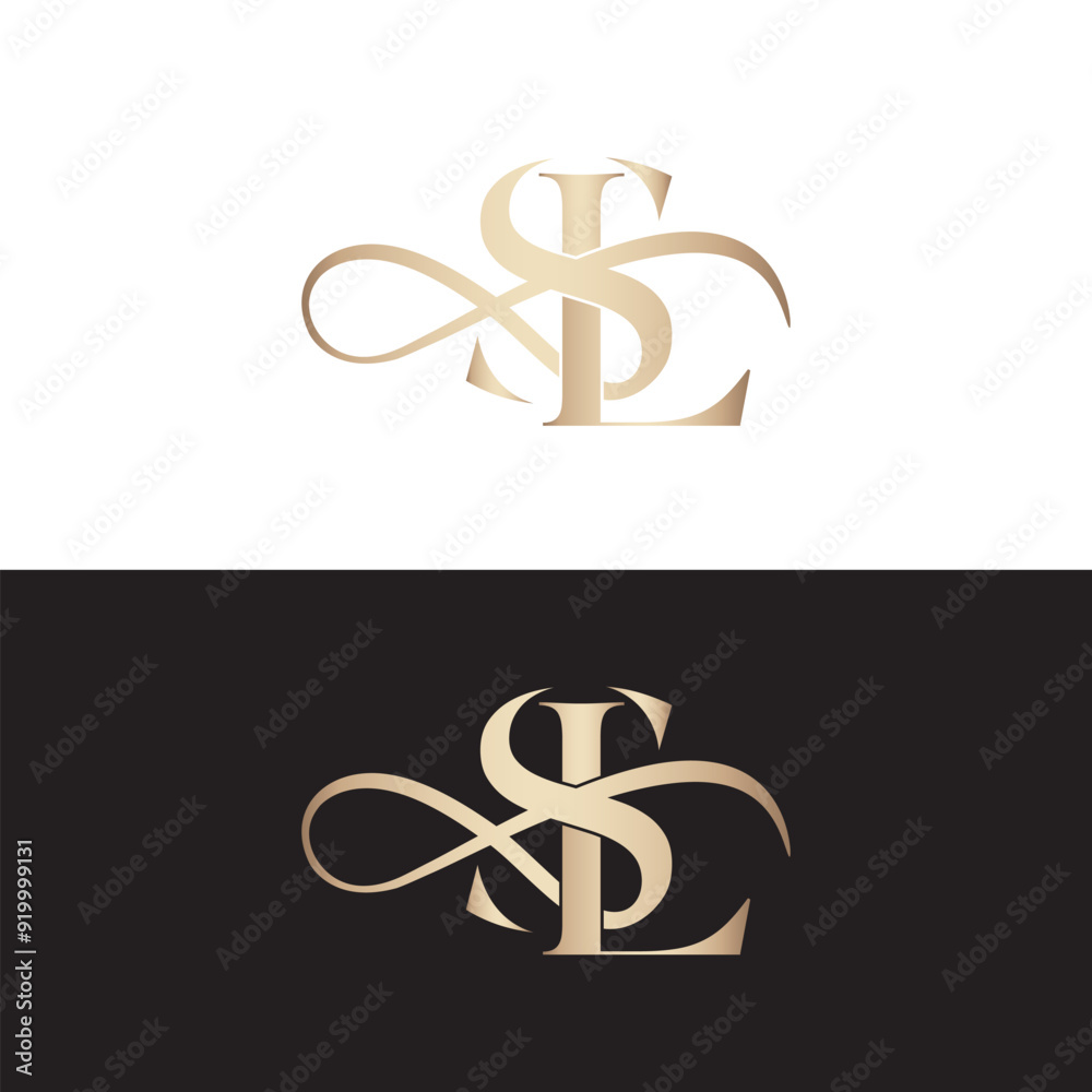 sl monogram, sl logo, ls logo, sl vector, stylish sl logo, luxury sl ...