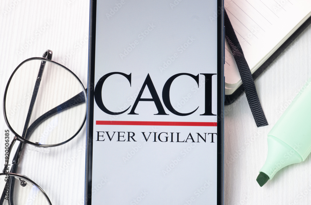 New York, USA - 1 August 2024: CACI Logo on Phone Screen, Company Icon ...