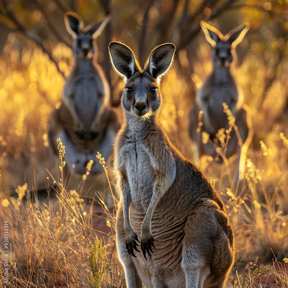 Kangaroos establishing and defending territories in the outback, guided ...