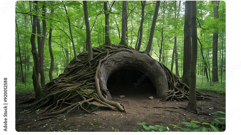Shelter provided by tree roots supporting the dynamic relationships ...