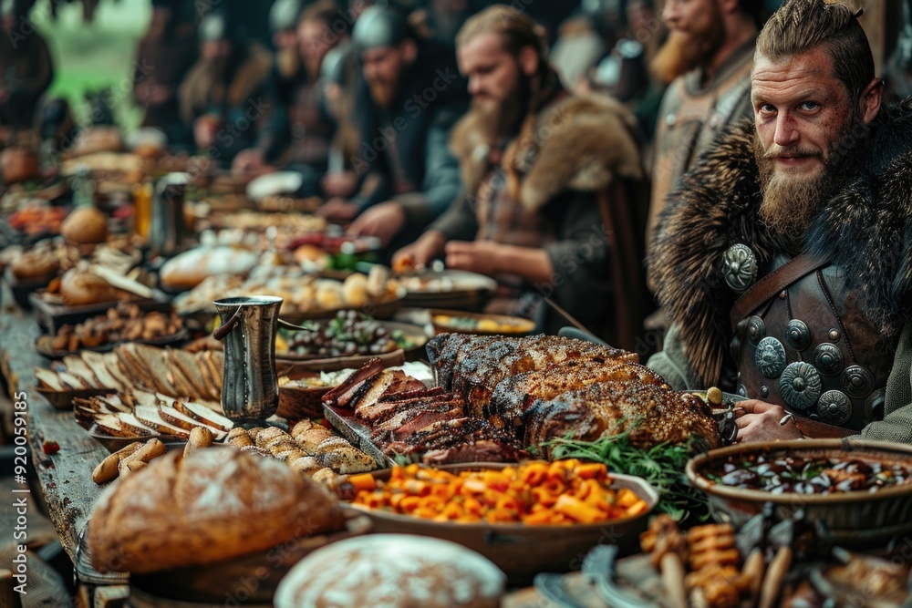 Nordic saga - portrait viking lifestyle, depicting the fearless spirit ...