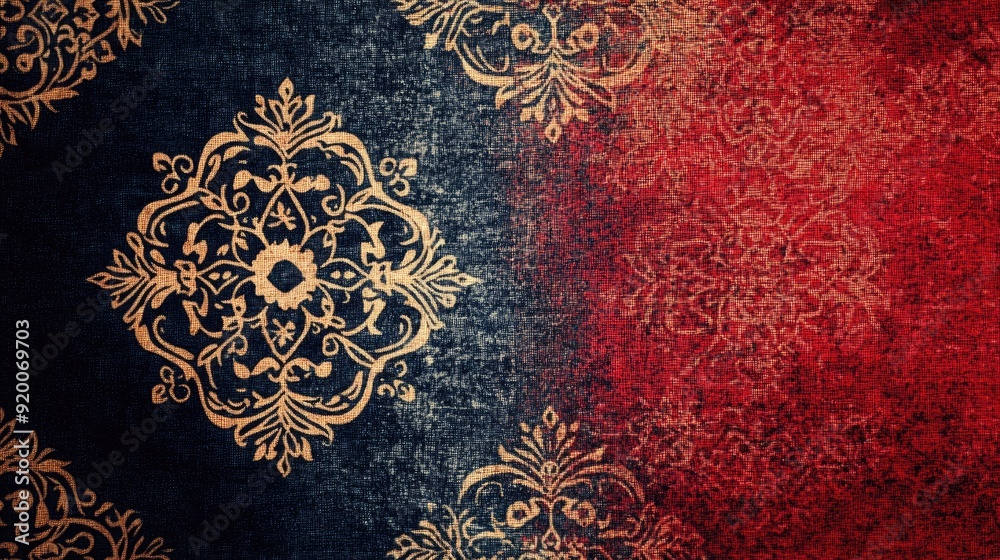 Vintage textile texture background with intricate patterns, suitable ...