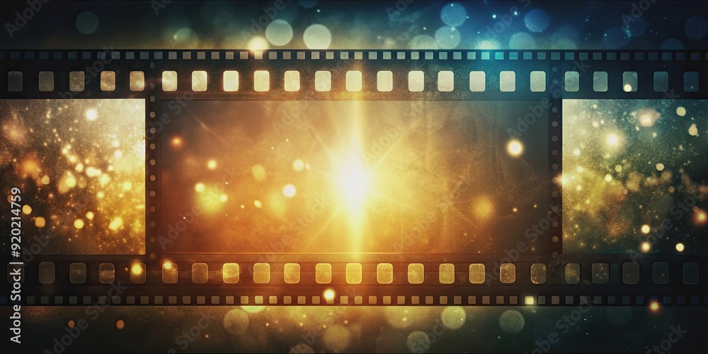 8mm film texture with abstract light leak flare on black backdrop, 8mm ...