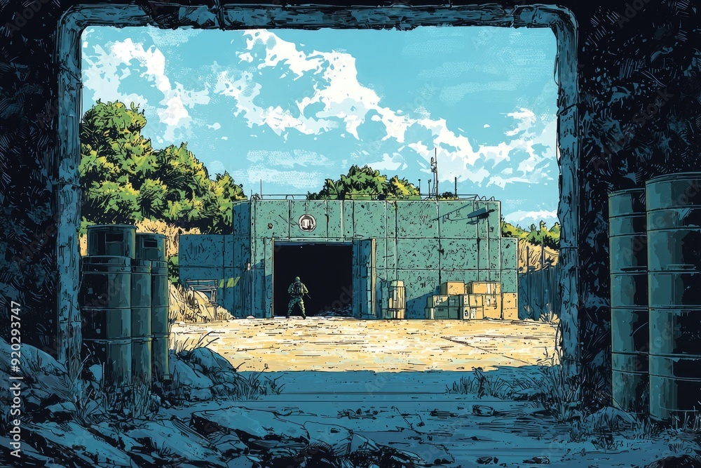 Brave Cartoon Characters Execute a Daring Raid on a Heavily Guarded ...