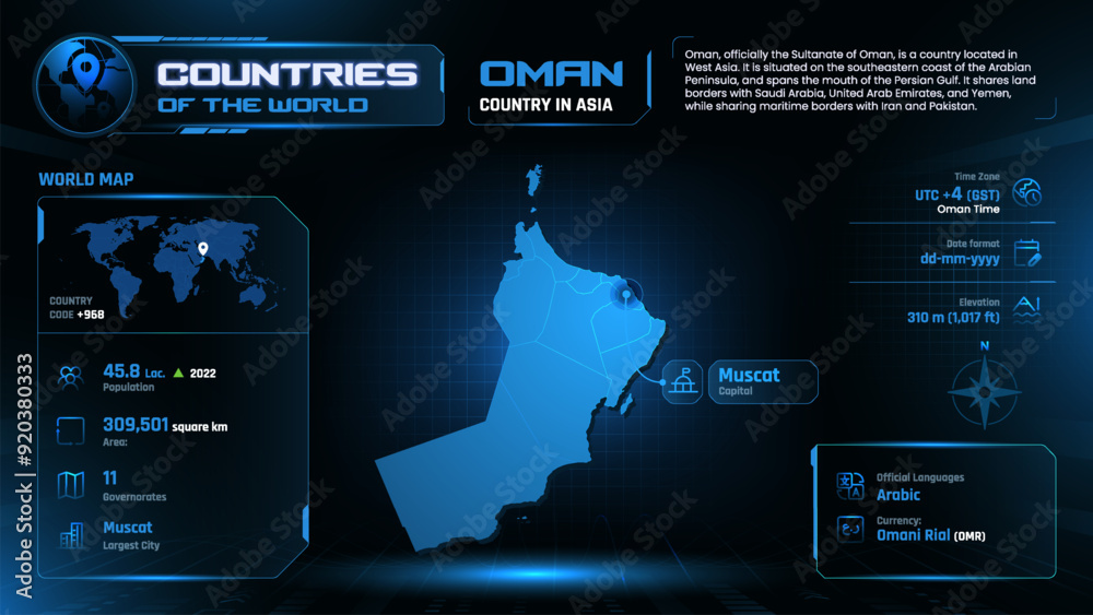 Oman Map Detailed Insights on Geography, Population and Key Facts ...