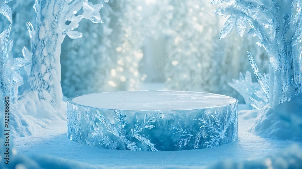 240804 187. Cool and refreshing presentation theme, ice sculpture ...