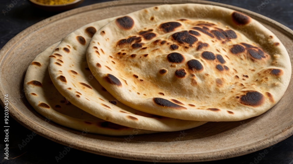 Roti or chapati, a staple Indian food that is rich in carbohydrates ...