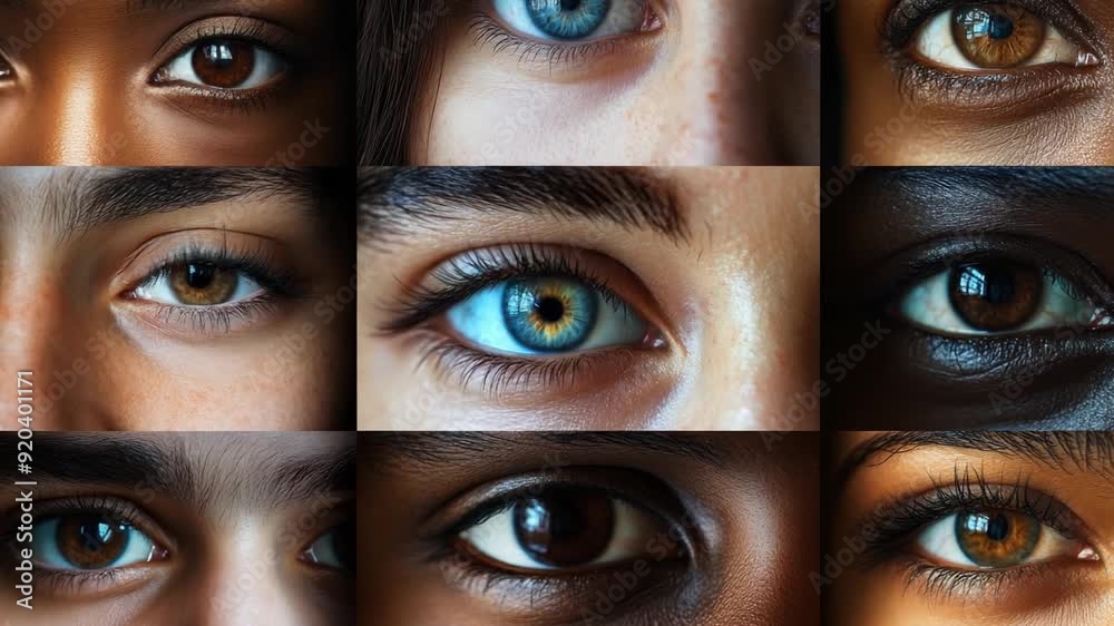 A collage of beautiful eyes from people of different ages and ...