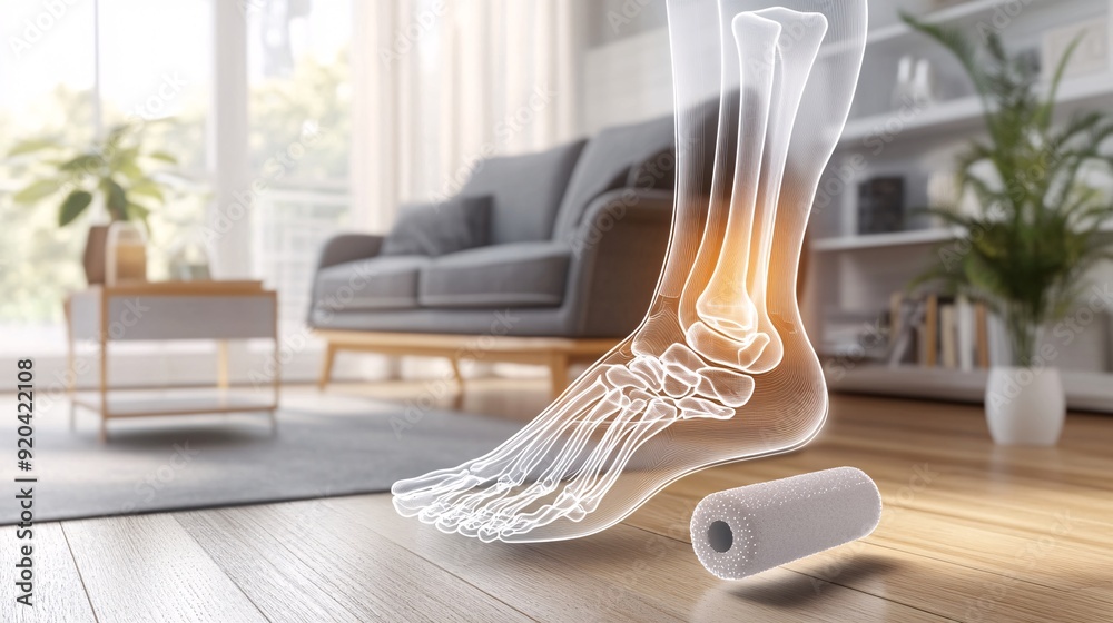 240805 08. Foot pain visualization in cozy living room. Plantar ...