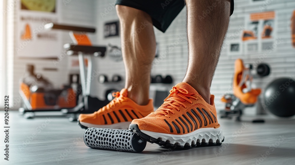 240805 10. Man demonstrating foot exercises to alleviate plantar ...