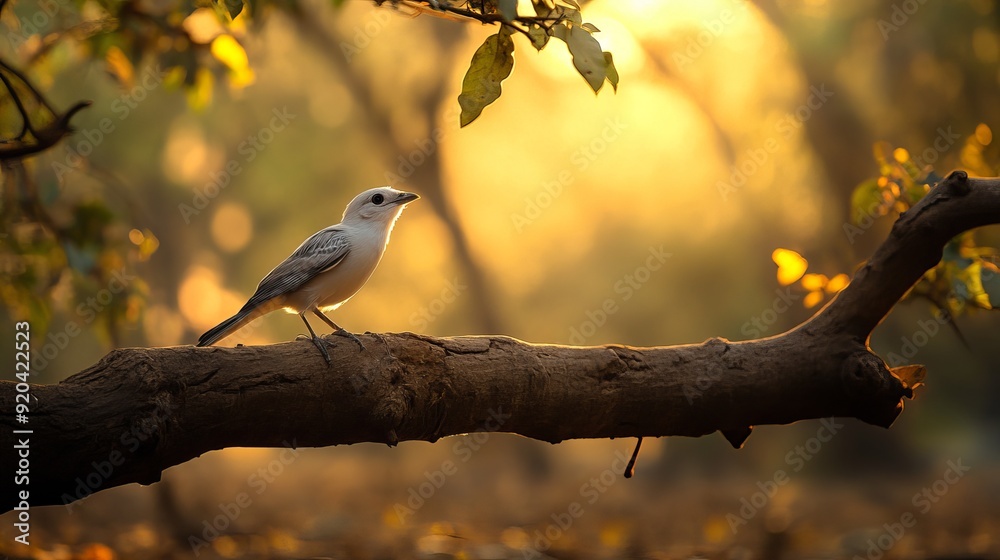 An Indian Silver Bill in the forest of Khijadiya Bird Sanctuary in ...