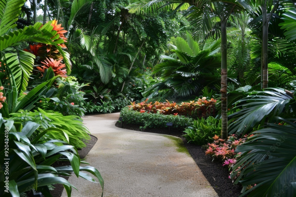 A tropical garden show features vibrant botanical displays and cultural ...