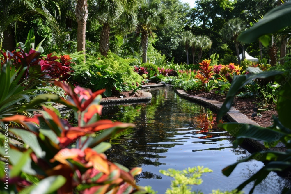 A tropical garden show features vibrant botanical displays and cultural ...