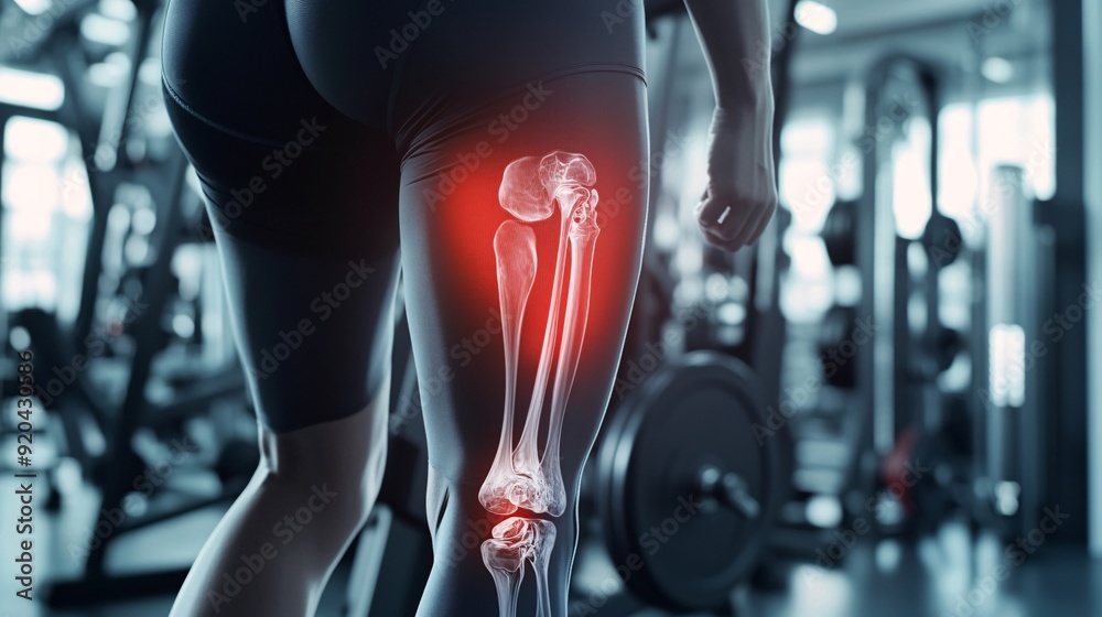 240805 45. Detailed view of lower body with highlighted hip pain in ...
