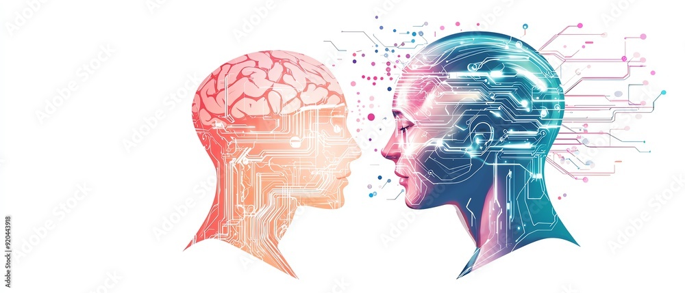 A visual representation of the connection between human intelligence ...