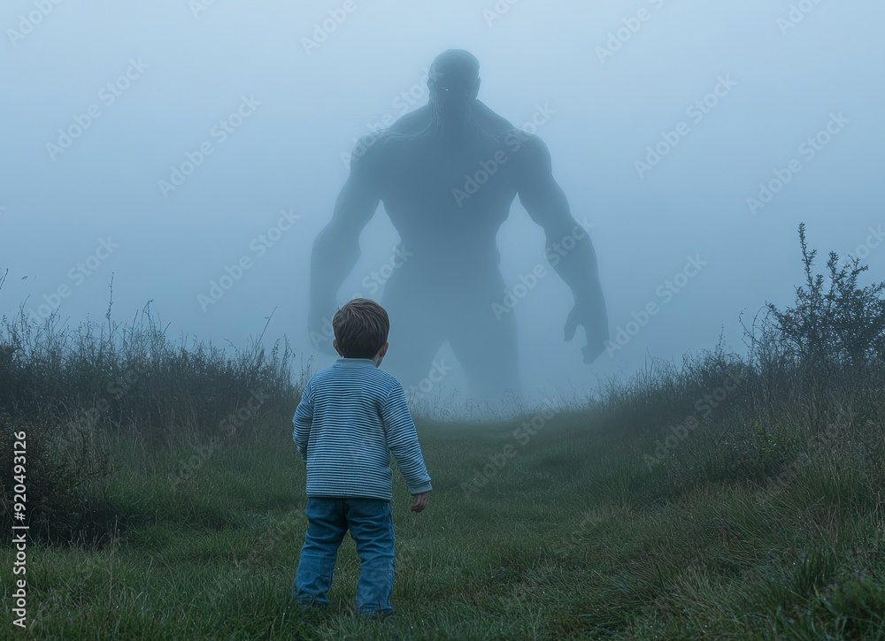 An image of David and Goliath from the Bible depicting a small shepherd ...