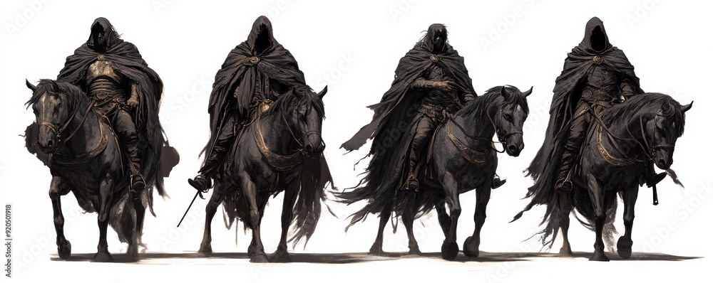 In the Four Horsemen of the Apocalypse, white represents conquest, red ...