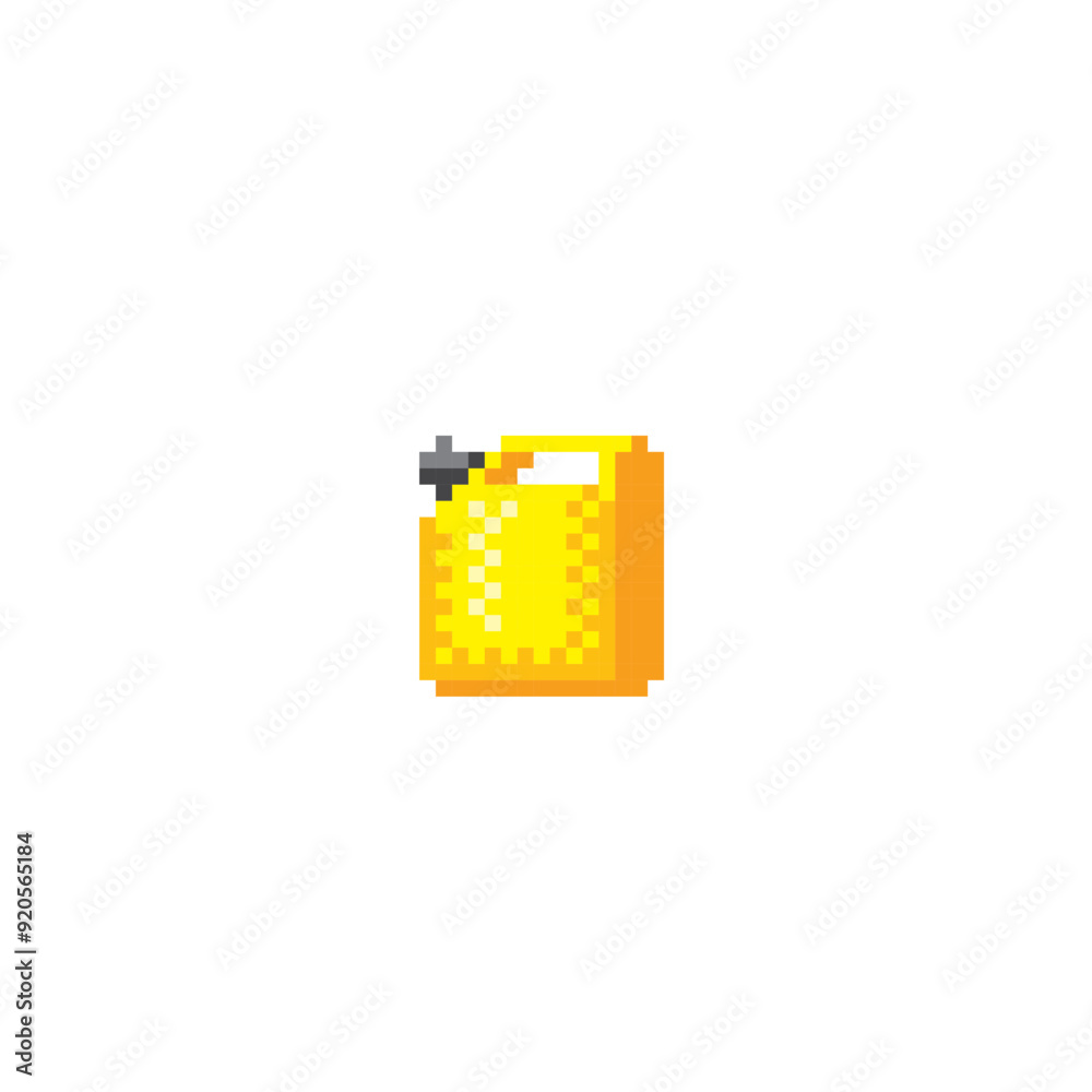 Vetor de Fuel canister pixel art icon. Design for logo, web, mobile app ...
