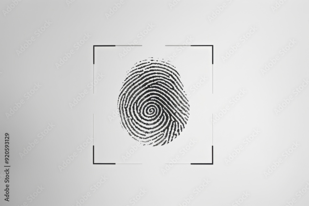 Intriguing fingerprint in a square: a minimalistic portrayal of detail ...