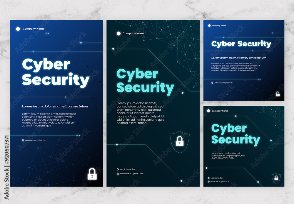 Blue And Green Gradient Clean Story & Post Stock Template | Adobe Stock