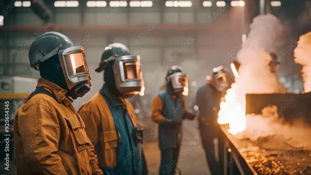 In the realm of steel welding, the sight of workers wearing industrial ...
