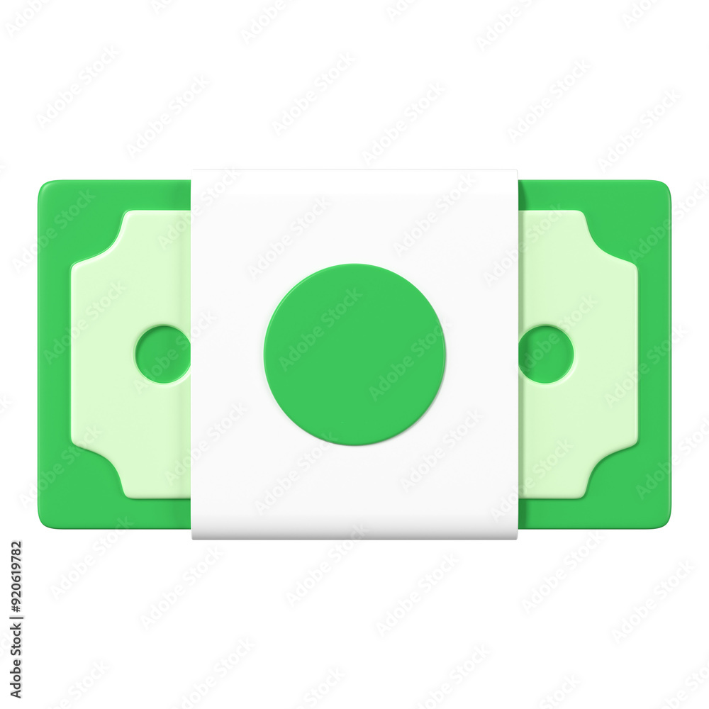 Bank note png 3D clipart, money & finance, business graphic on ...