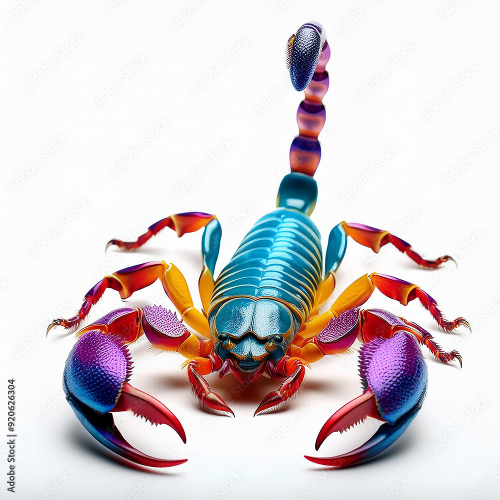 scorpion, très coloré animal, insecte, isolé, originale, noir, toxique ...