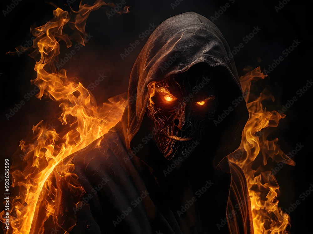 scary halloween pumpkin,devil with fire,devil in the fire,halloween ...