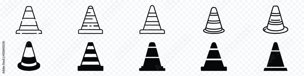 Construction cone icon, Traffic Cone icon. illustration of traffic cone ...