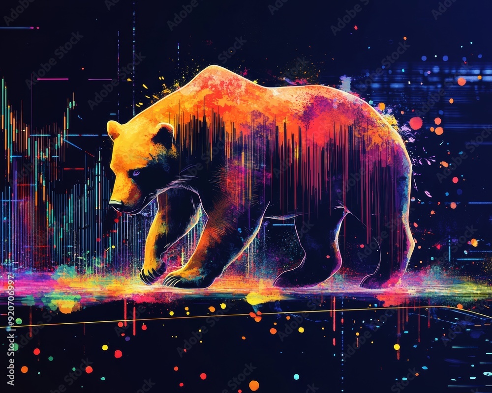 Psychedelic elephant dreamscape merges cosmic energy and human vision ...