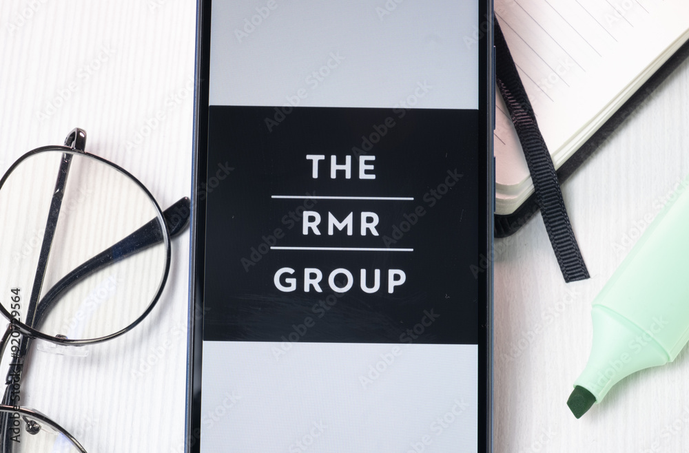 New York, USA - 1 August 2024: The RMR Group Logo on Phone Screen ...