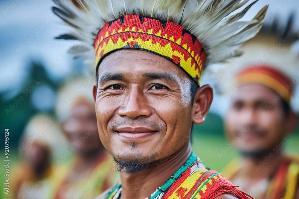 Indigenous tribal community rejoicing in traditional New Years dances ...
