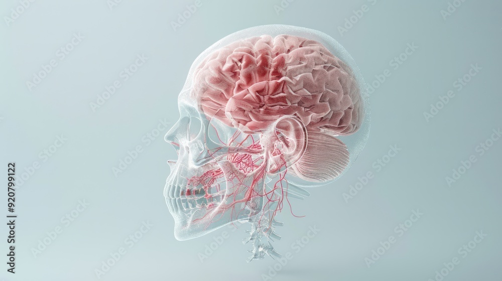 Intricate 3D Rendering of Detailed Human Ear Anatomy Including Cochlea ...