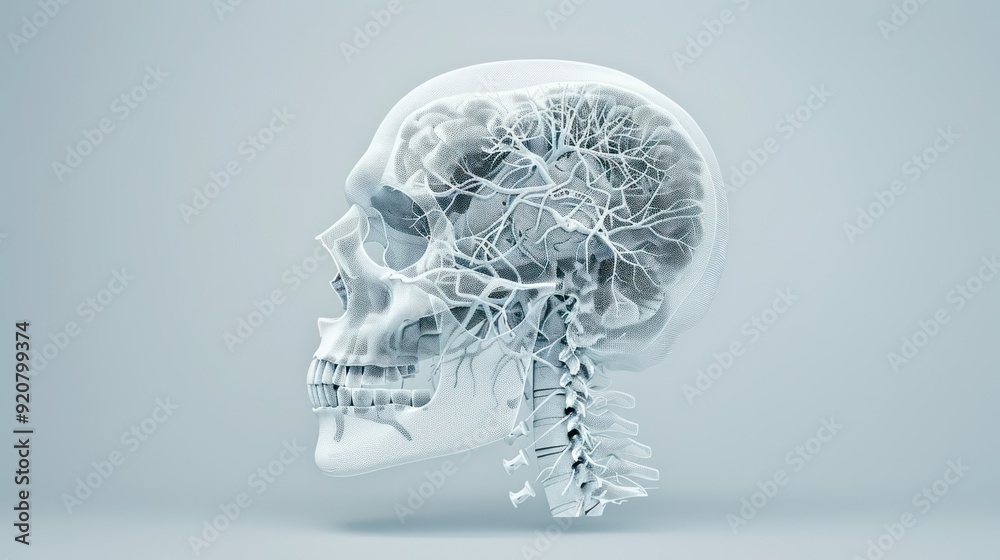 Detailed 3D Model of Human Nasal Cavity with Sinus Structures and Nasal ...