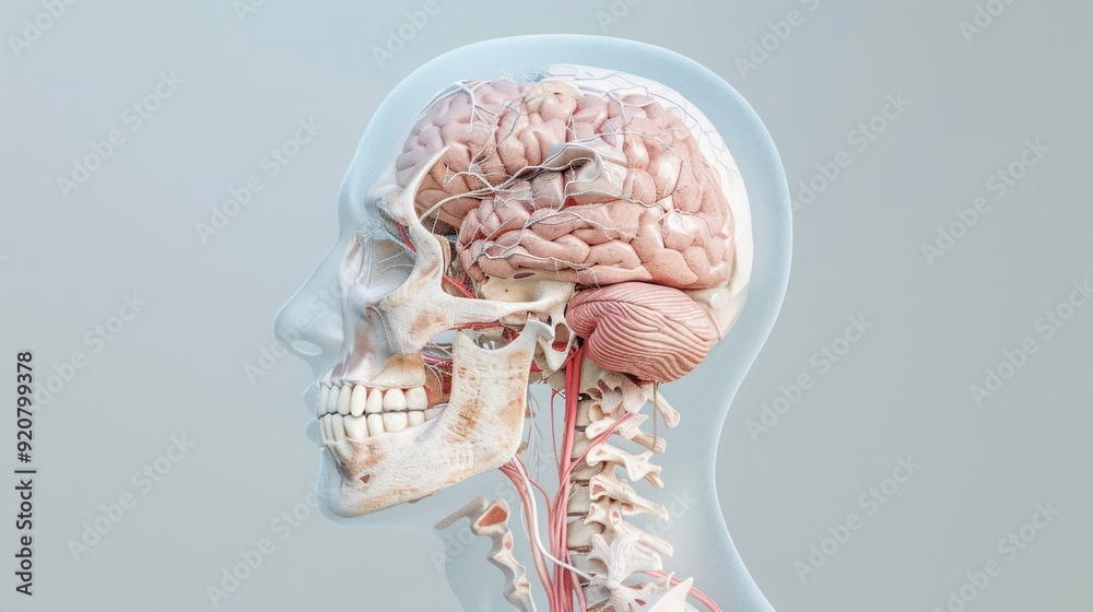 Detailed 3D Model of Human Nasal Cavity with Sinus Structures and Nasal ...