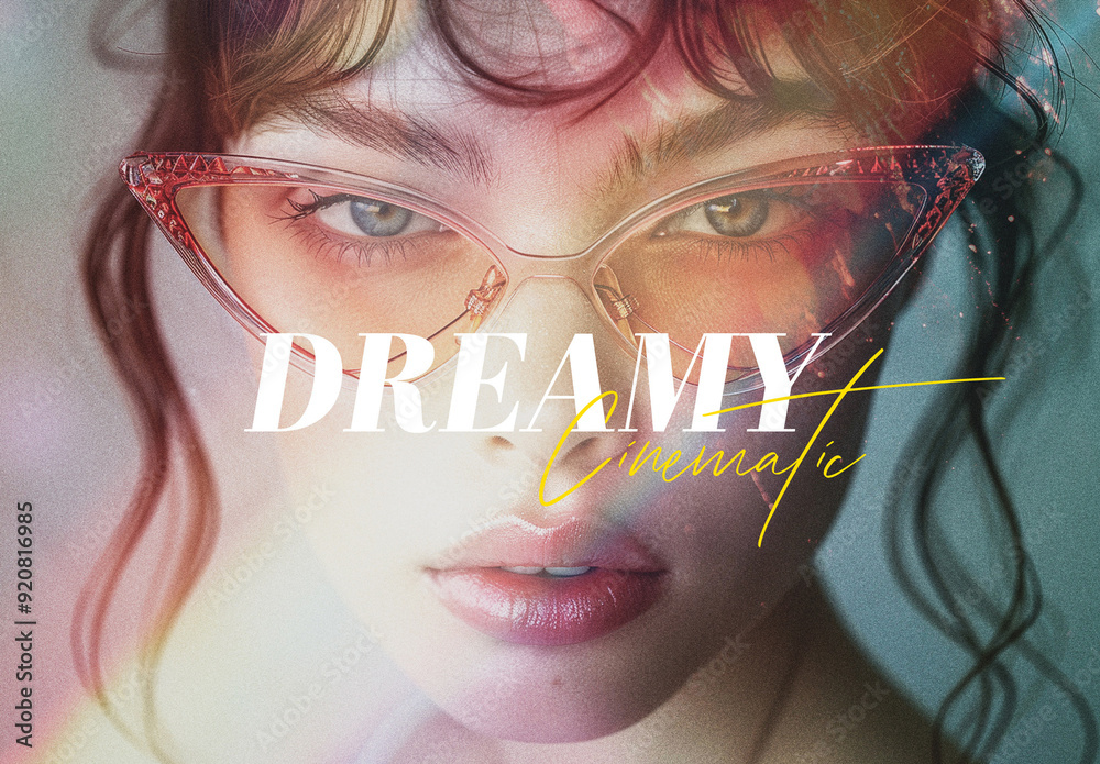 Dreamy Film Photo Effect Mockup Stock Template | Adobe Stock