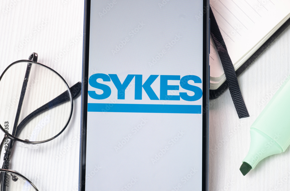 New York, USA - 1 August 2024: Sykes Enterprises Logo on Phone Screen ...