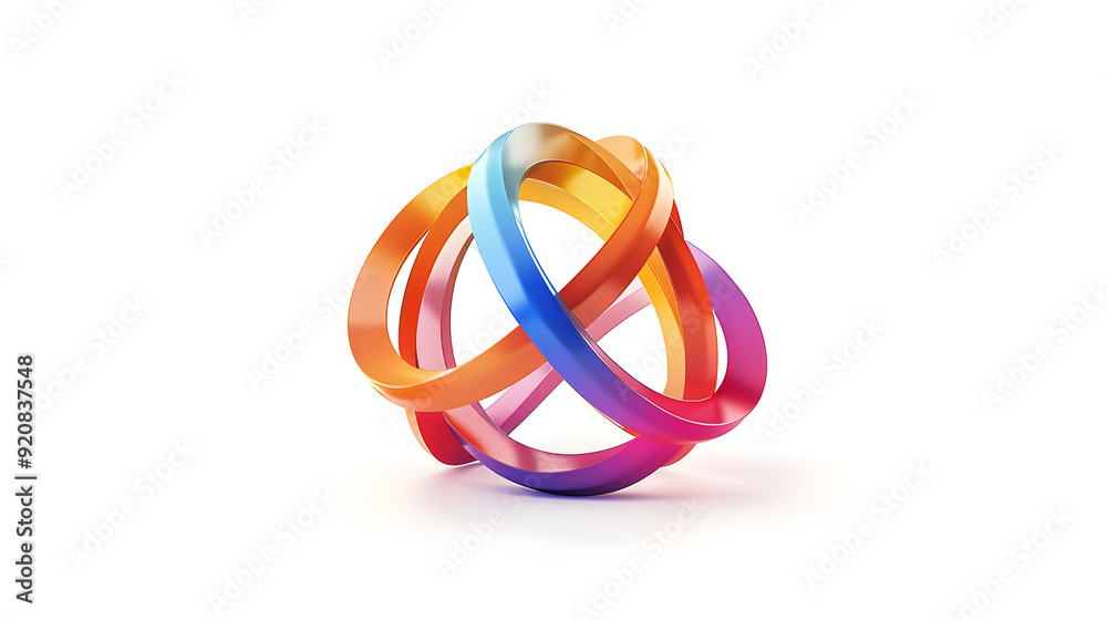 3D Flat Tech Rings with DMA Text Logo for T Shirt Designs Interlocking ...