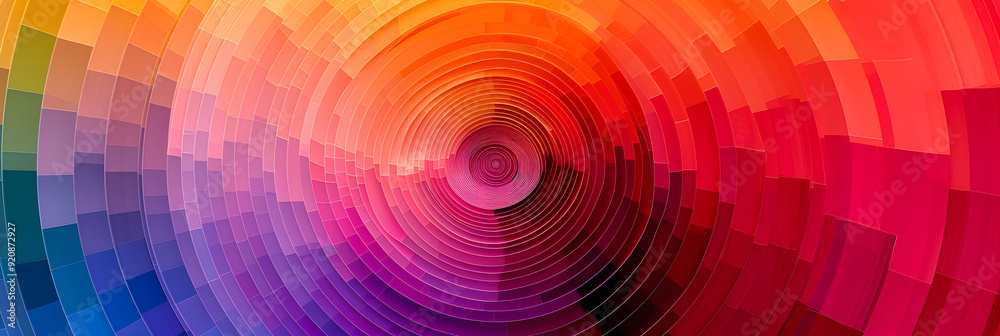 Comprehensive Digital Color Wheel Illustration Demonstrating Complete ...