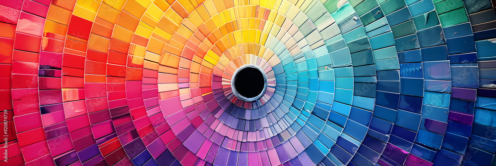 Comprehensive Digital Color Wheel Illustration Demonstrating Complete ...