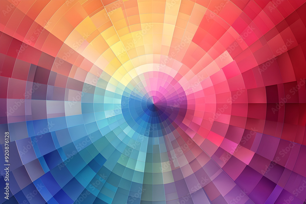 Comprehensive Digital Color Wheel Illustration Demonstrating Complete ...