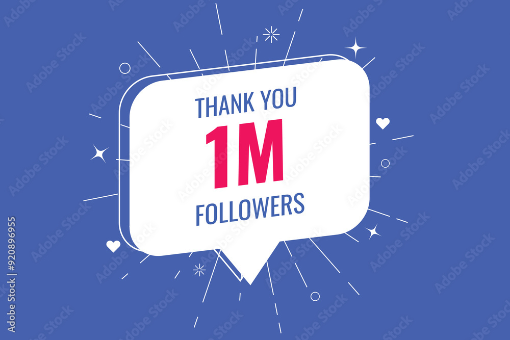 1000000 OR 1m followers celebration. Thank you 1000000 followers ...