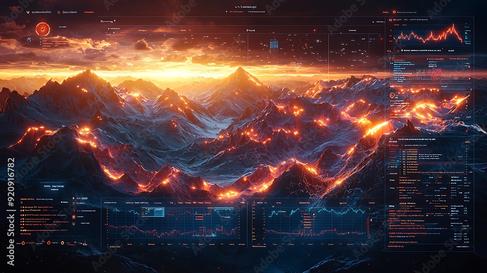 Interactive weather forecast interface featuring heatwave impacts with ...