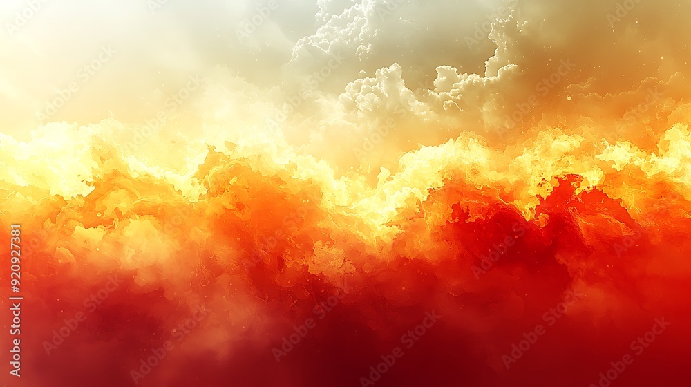 Visual weather forecast illustrating severe heatwave conditions with ...