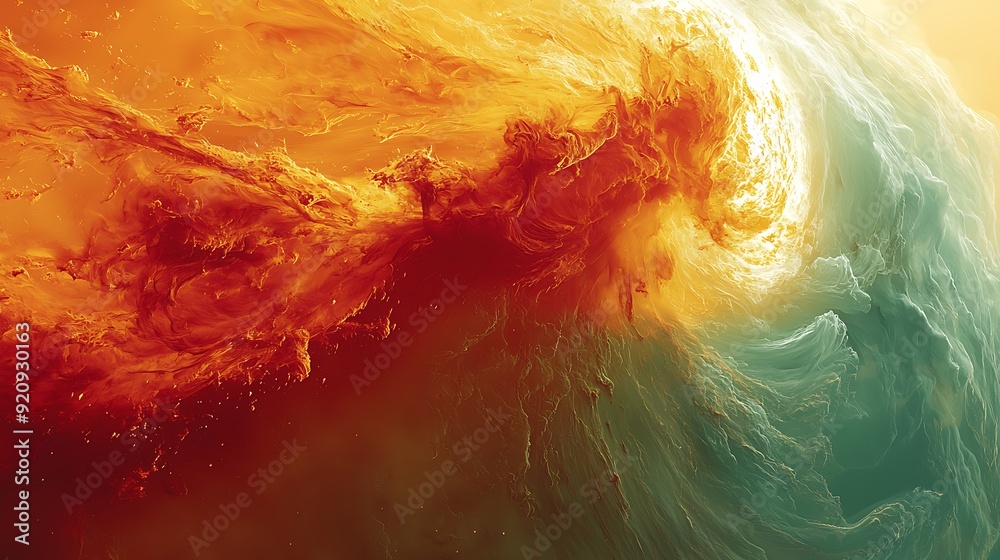 Weather forecast map highlighting heatwave warnings with clear ...